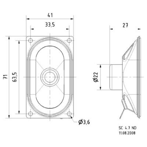 Difuzor auto, Visaton, 2W - eMAG.ro