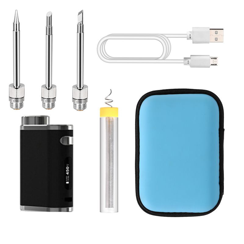 Set pistol de lipit letcon 75 W, wireless cu acumulator 2000 mAh ...