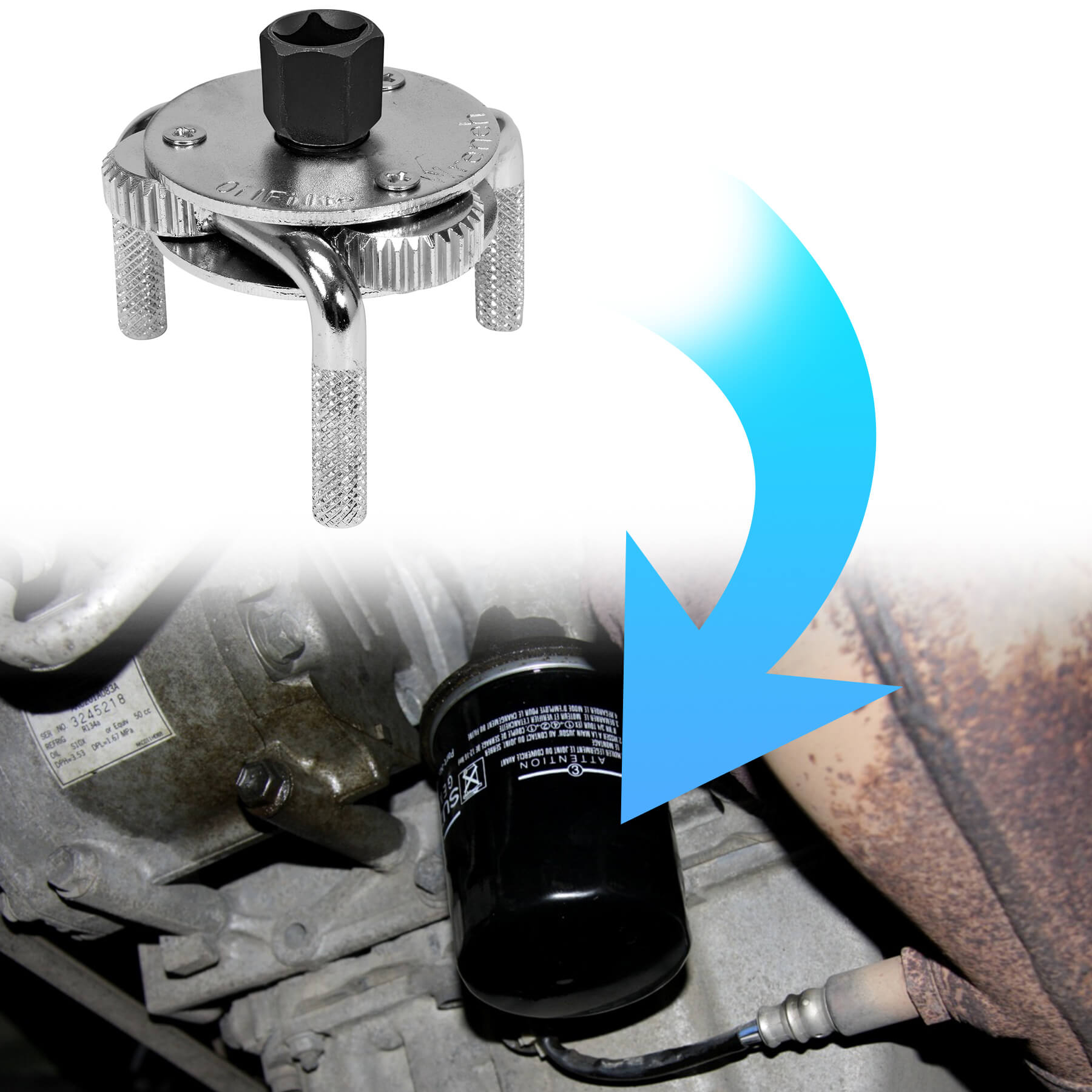 Cheie Filtru Ulei Cu 3 Brate, Universal, Ajustabil, 65-125mm - eMAG.ro