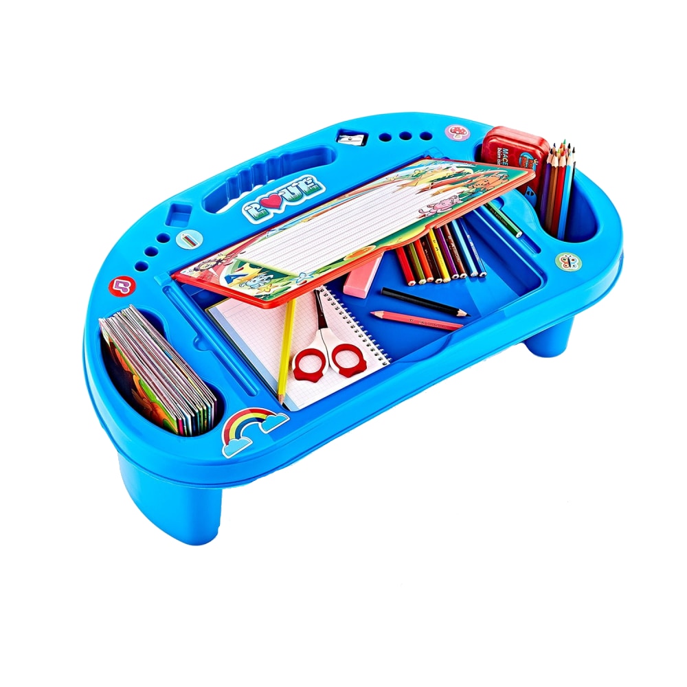 Masuta de activitati pentru copii 31x55x18 cm Activity Table Blue - eMAG.ro