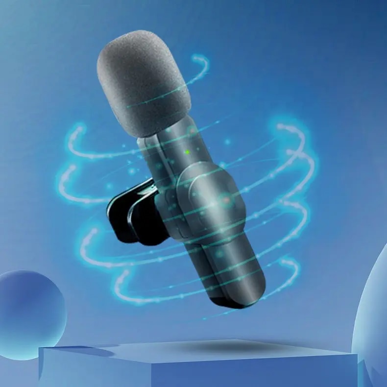 Microfon Lavaliera profesionala Wireless Type C/Iphone, portabil pentru ...