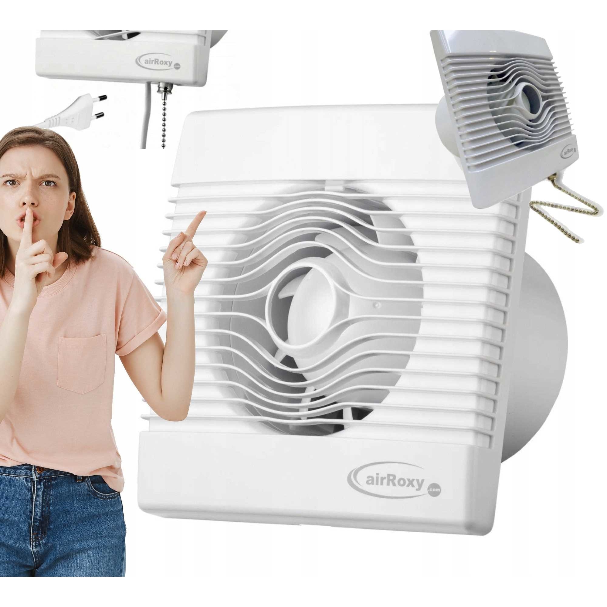Ventilator premium airRoxy, Montare perete sau tavan, 230V, 15W, Alb - eMAG.ro