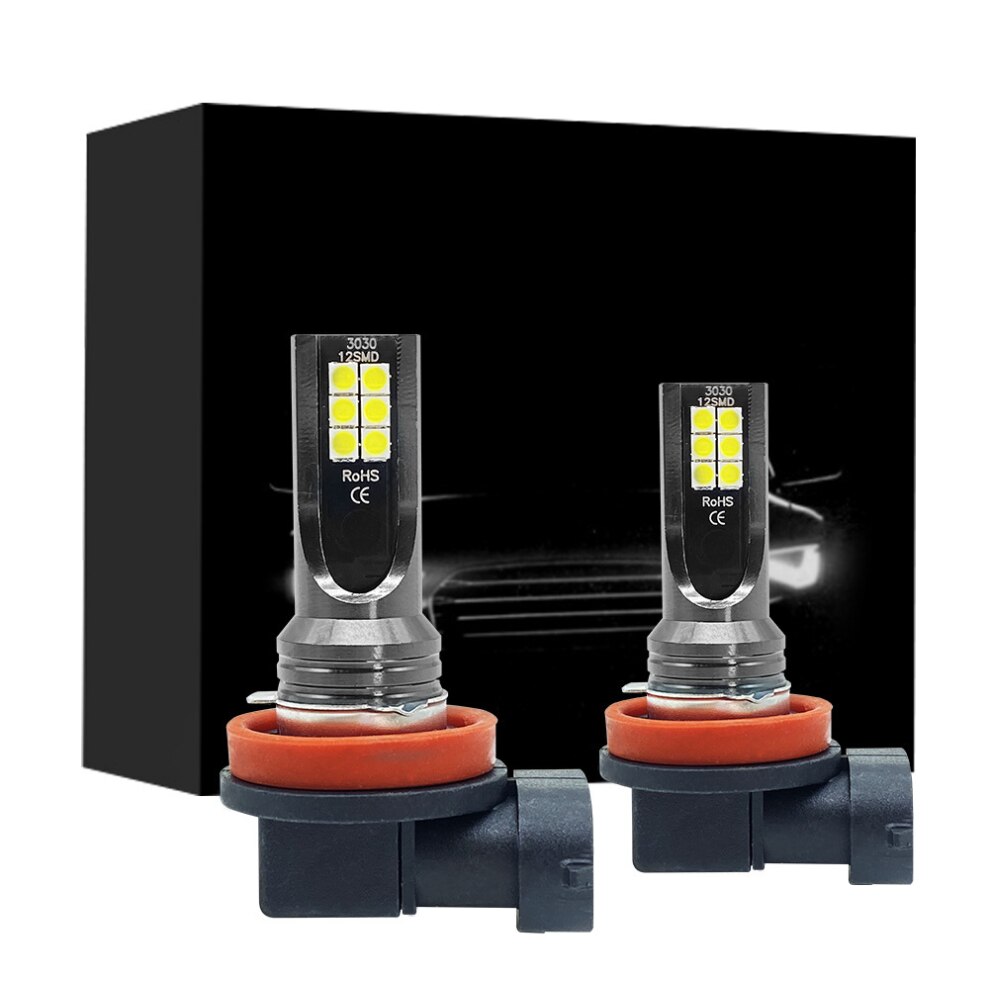 Set 2 Becuri auto LED H11, 120W/set, 12LED SMD, 6000K - eMAG.ro