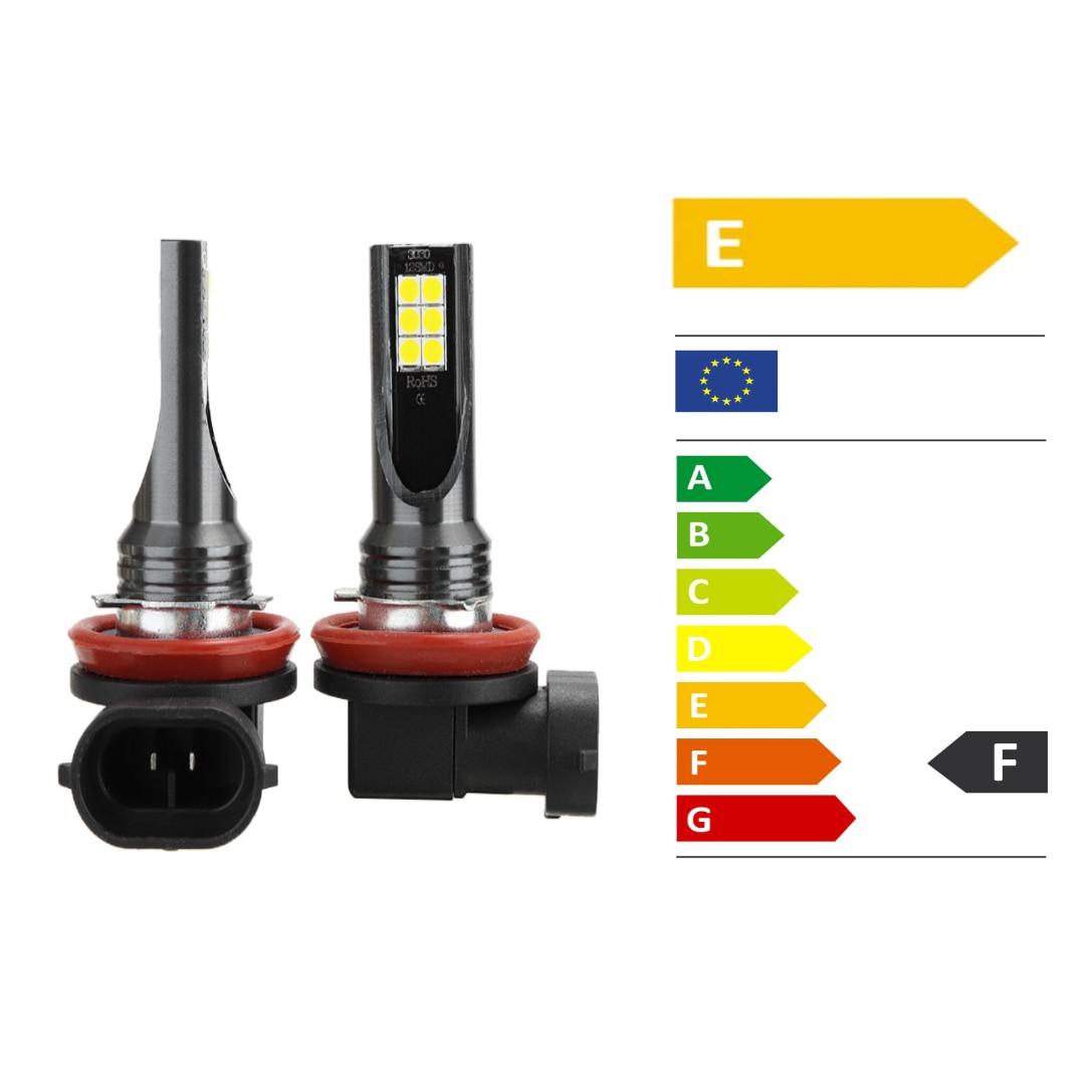 Set 2 Becuri auto LED H11, 120W/set, 12LED SMD, 6000K - eMAG.ro