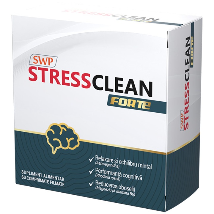 Stressclean Forte, Sun Wave Pharma, 60 comprimate - eMAG.ro