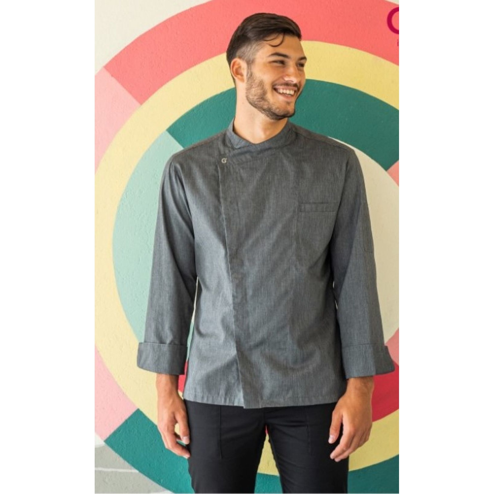 Tunica barbateasca de bucatar, model Johnny, tesatura Ultra-Light ...