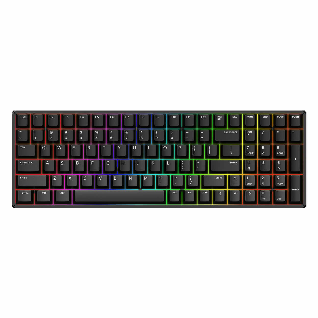 Tastatura mecanica fara fir IQUNIX F97 Dark Side TTC Gold Pink Switch ...