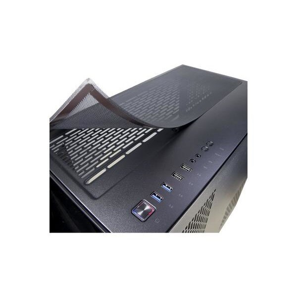 Carcasa Inter-Tech Panorama, Mid Tower, Tempered Glass Negru - eMAG.ro