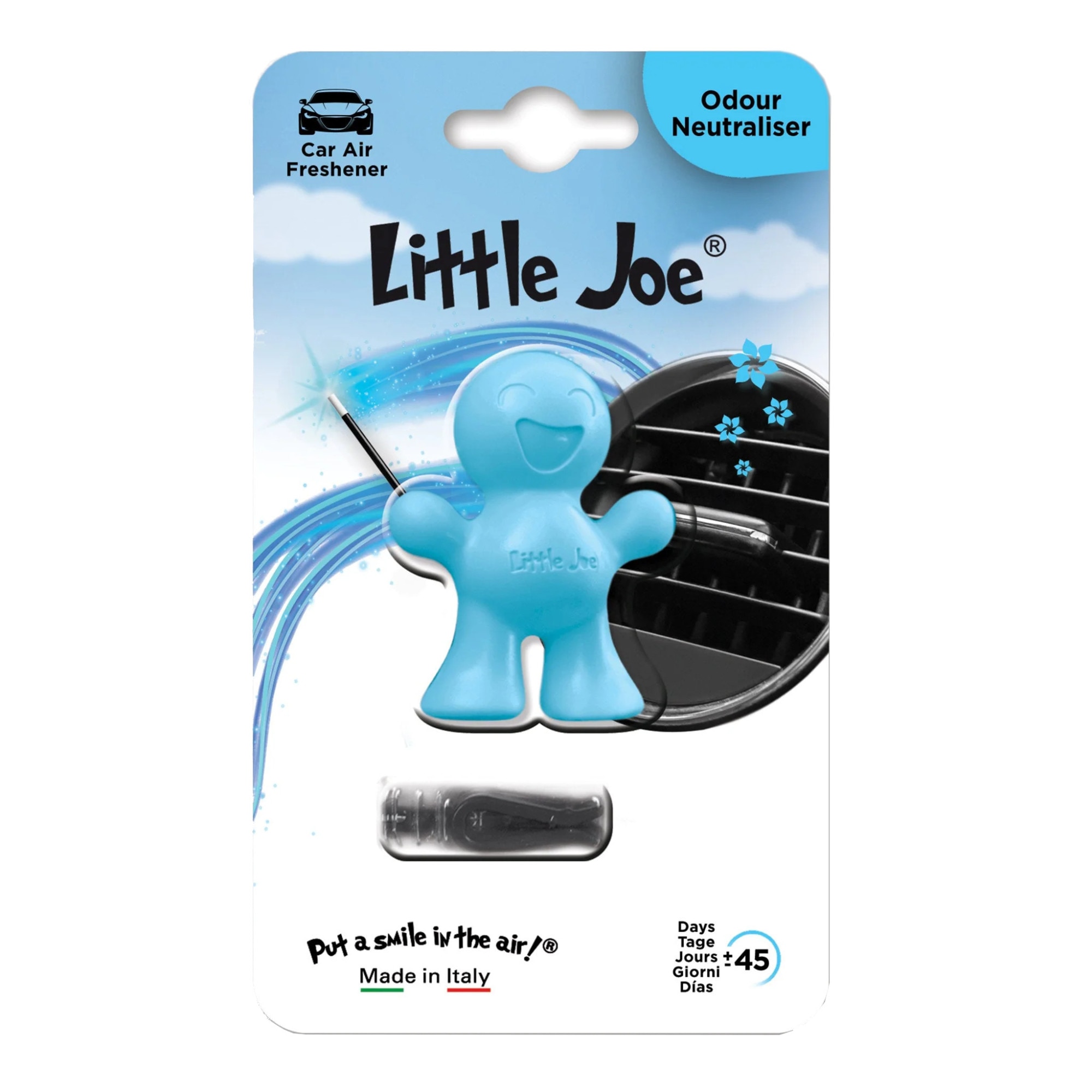 Odorizant auto Little Joe, Odour Neutraliser Blue, fixare pe grila AC ...