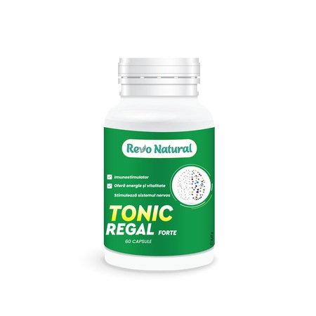 Хранителна добавка Tonic Regal Forte, 60 капсули, Revo Natural - eMAG.bg