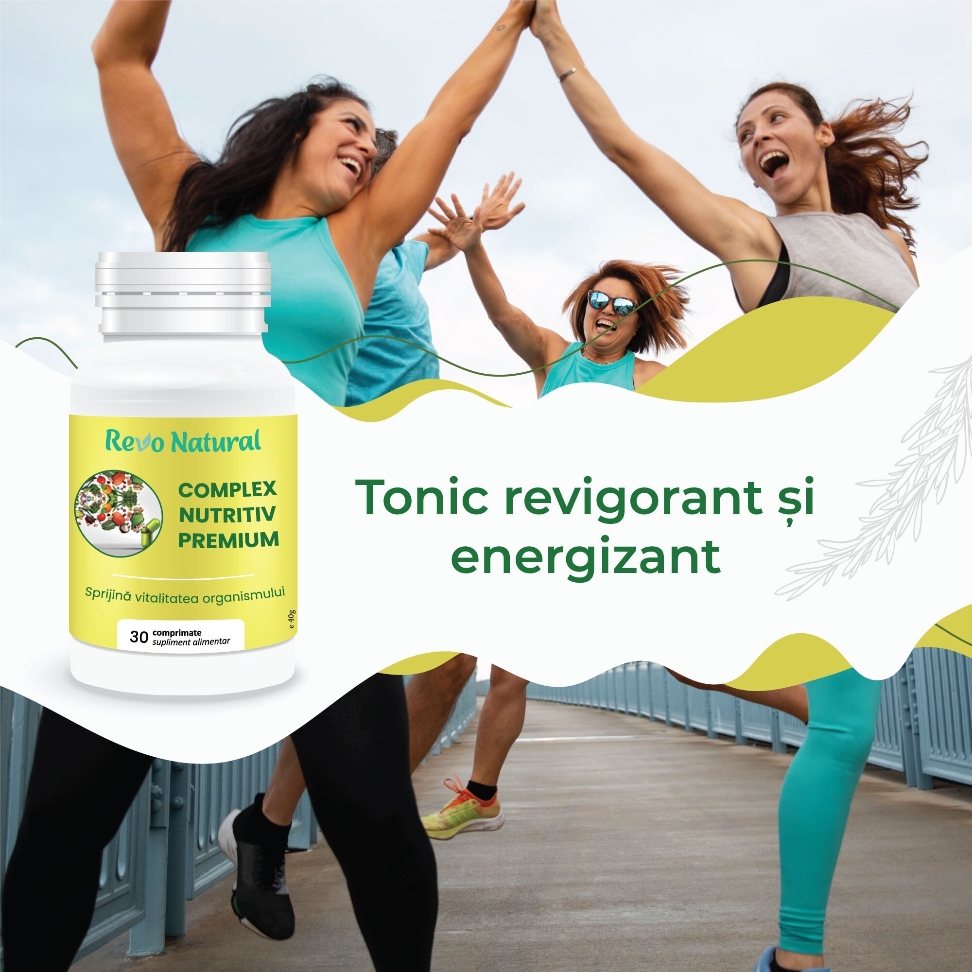 Supliment alimentar, Complex Nutritiv Premium, 30 comprimate, Revo ...