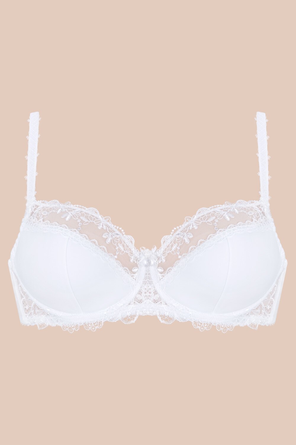 Sutien Semi-captusita, Ava, 1030, alb, 85E - eMAG.ro