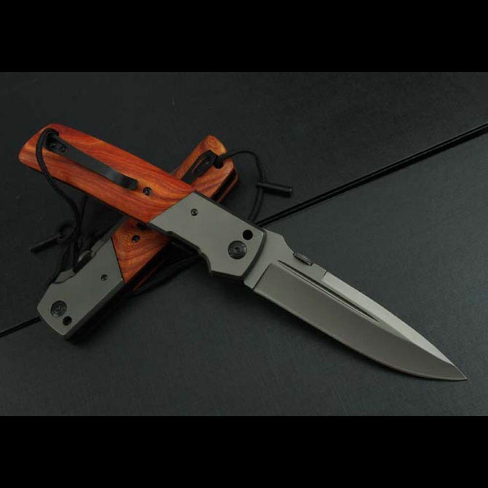 Cutit tactic de vanatoare, Zola®, pliabil, metal si lemn, lungimea ...