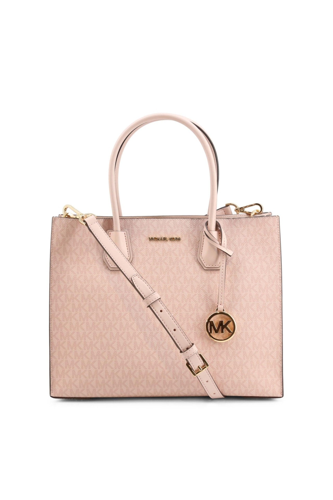 Geanta de mana, Casual, Roz, Piele naturala, 22x20x10 cm, Michael Kors ...