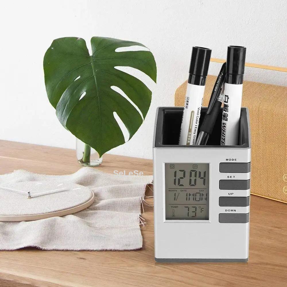 Suport pentru pixuri Digital SeLeSe Ceas cu Alarma, Calendar si ...