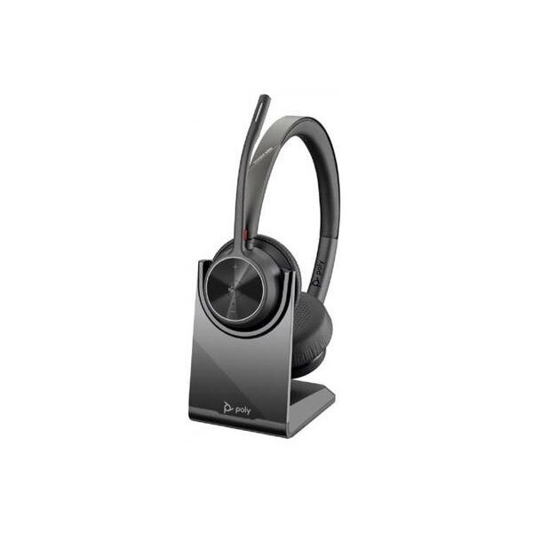 Casti Poly Voyager 4320 MS cu microfon 218479-02, Negru - eMAG.ro