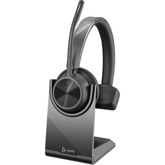 Casti Poly Voyager 4320 UC cu microfon 218479-01, Negru - eMAG.ro