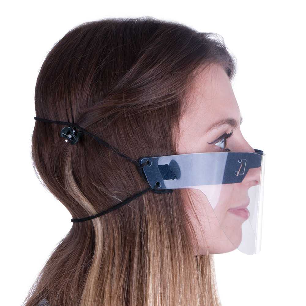 Masca de protectie pentru gura si nas reutilizabila, Transparent - eMAG.ro