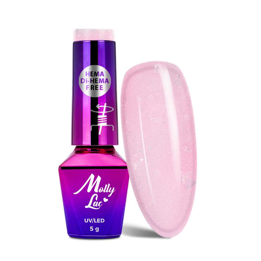 Oja semipermanenta, Molly Lac, Sparkling French, 5g, Nr. 701, Roz - eMAG.ro