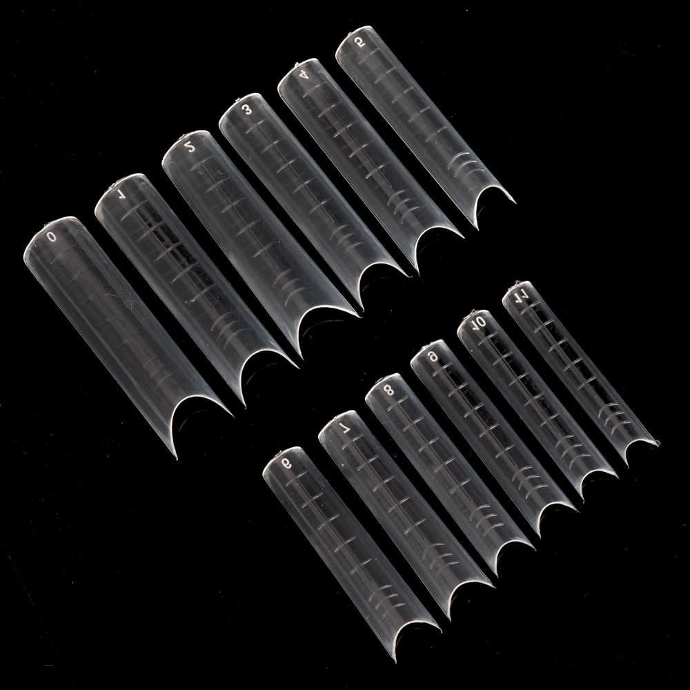 Tips extensie unghii, Molly Lac, 100 buc, Transparent - eMAG.ro