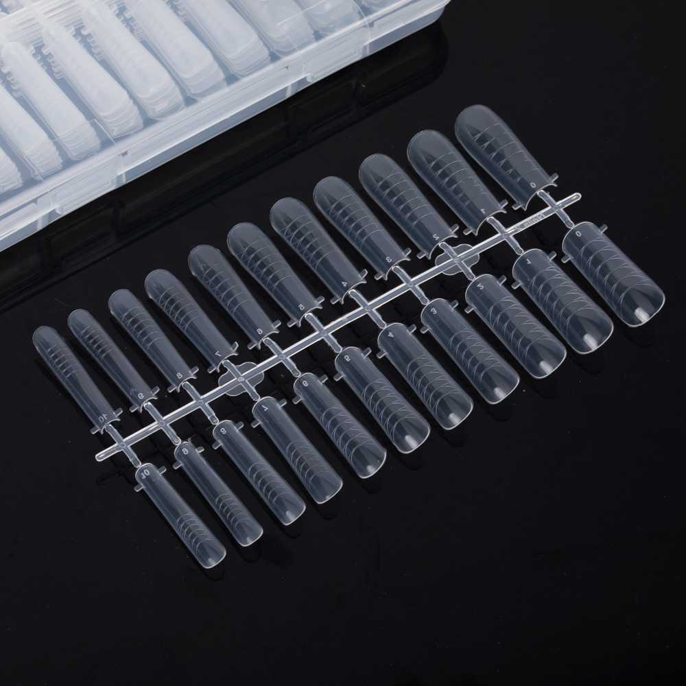 Tips unghii pentru tehnica acrilica/gel, Molly Lac, 220 bucati ...
