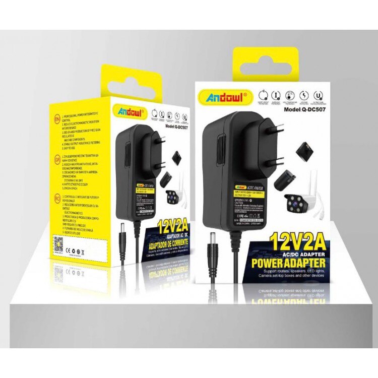 Sursa de Alimentare AC/DC 12V, 2A, Mufa 5.5 x 2.5mm, Negru - eMAG.ro