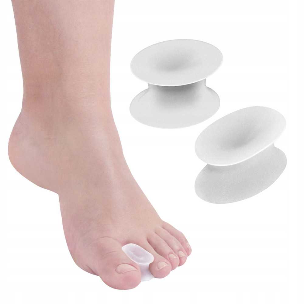 Set de 2 separatoare degete, Gel, Alb, L - eMAG.ro