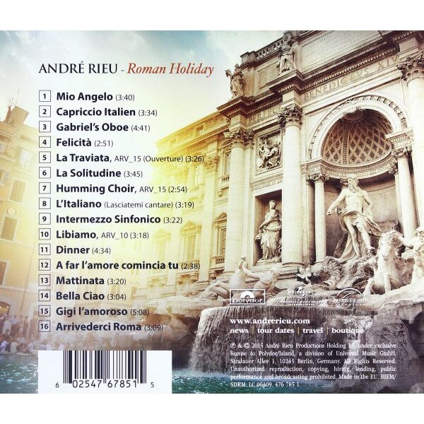 Andre Rieu: Roman Holiday (PL) [CD] - eMAG.hu