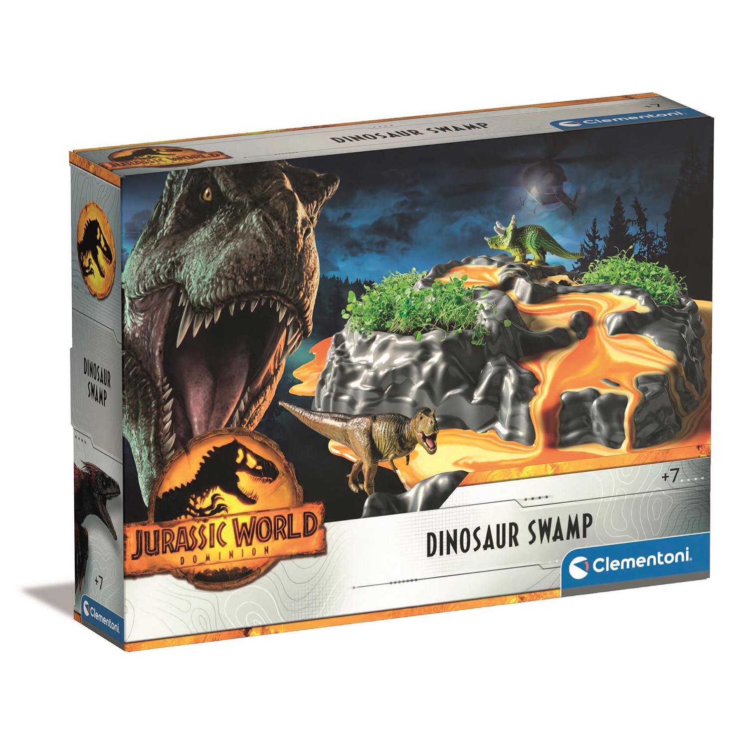 Set de joaca Clementoni Jurassic World - Dinozaur si mlastina - eMAG.ro