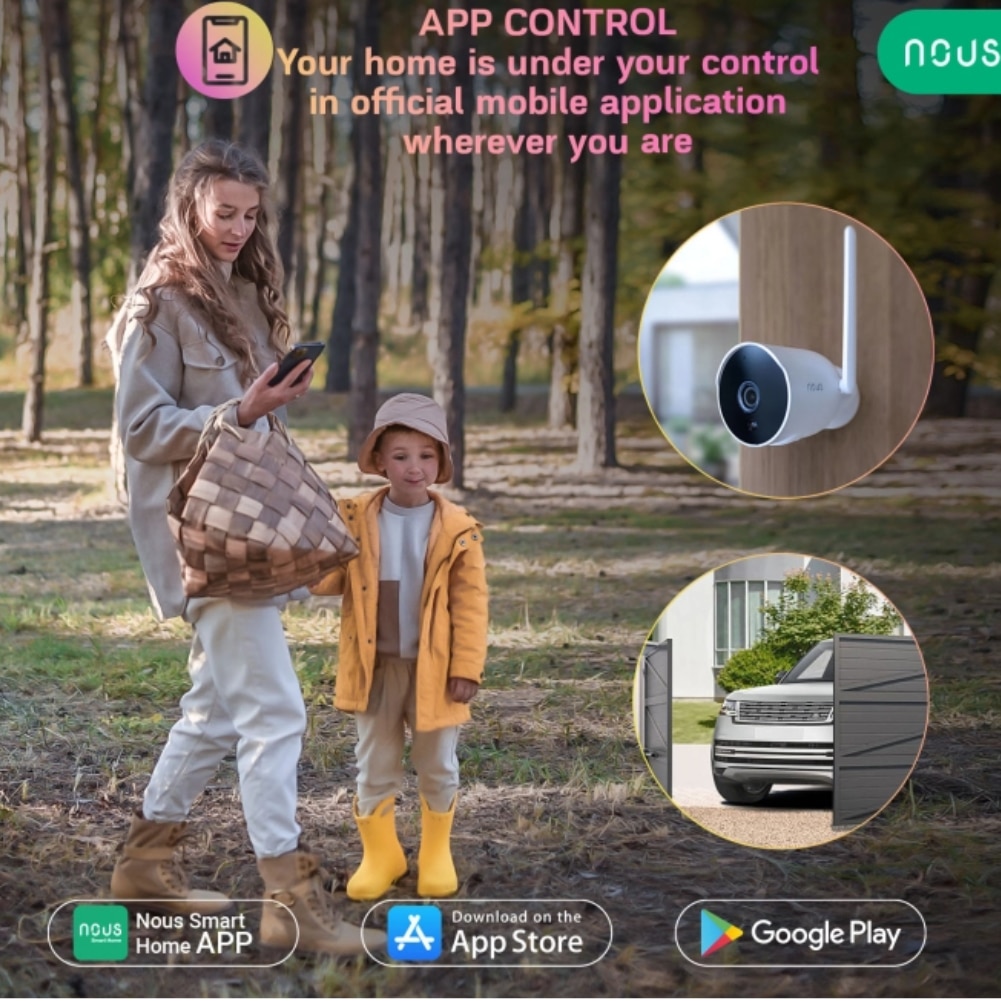 Външна камера Bullet, Smart WiFi, 3MP, Нова, W7P - eMAG.bg