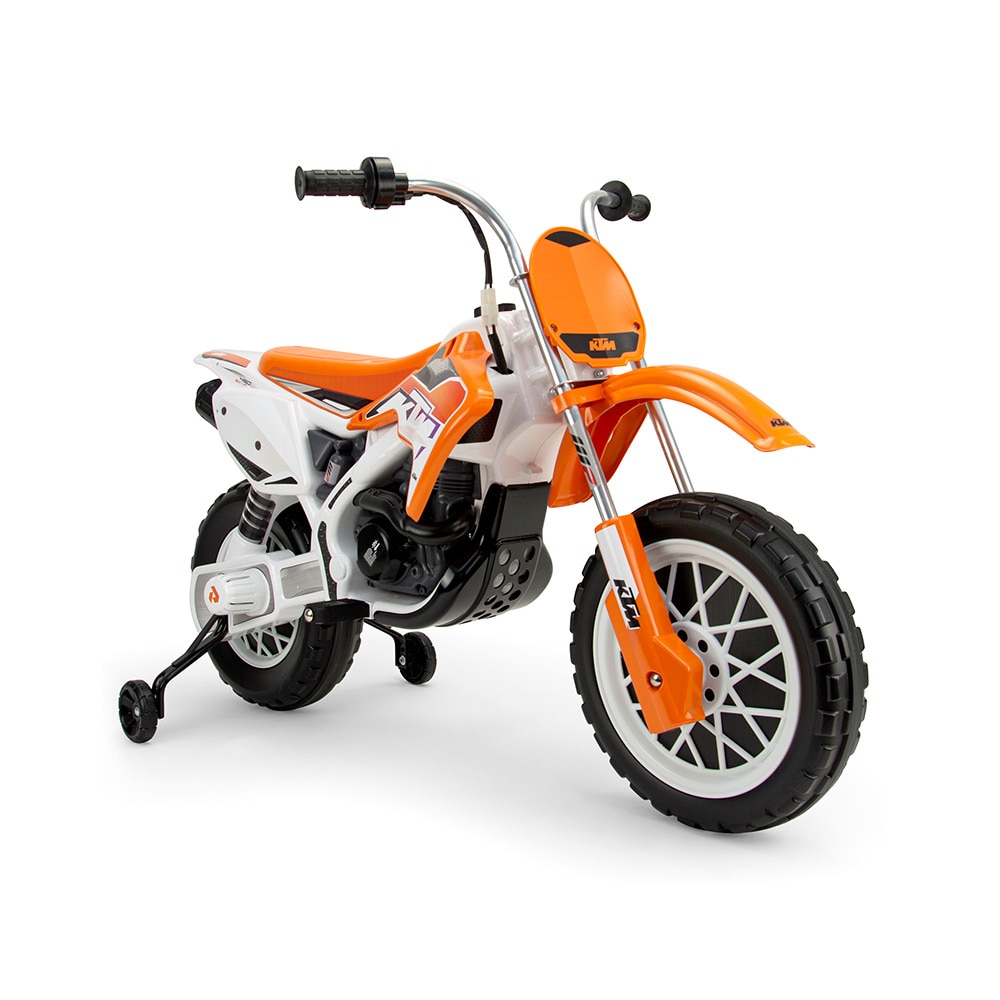 Motocicleta Cross electrica copii, Injusa, 12V, cu roti stabilizatoare ...