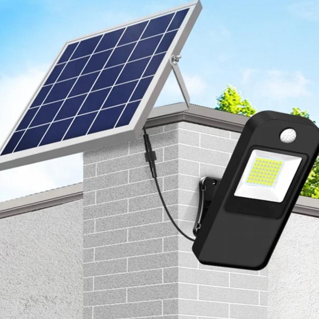 Proiector solar Davao cu senzor de miscare, telecomanda, cablu 3m ...