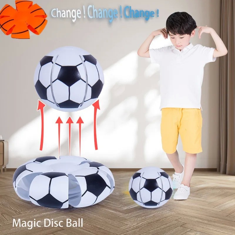 Minge magica zburatoare fotbal Flippy cu deformare, diametru 8 cm, 3 ...