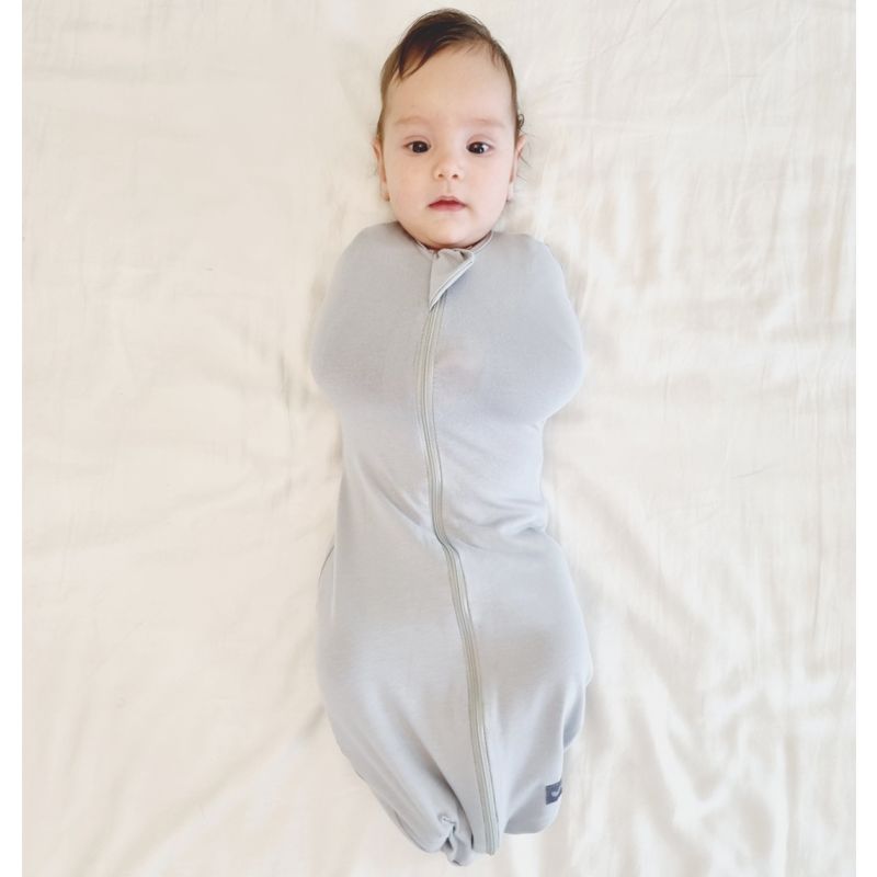 Спални чували за повиване с двоен цип Kidizi, SnugPod, 0-3 месеца, Сив ...