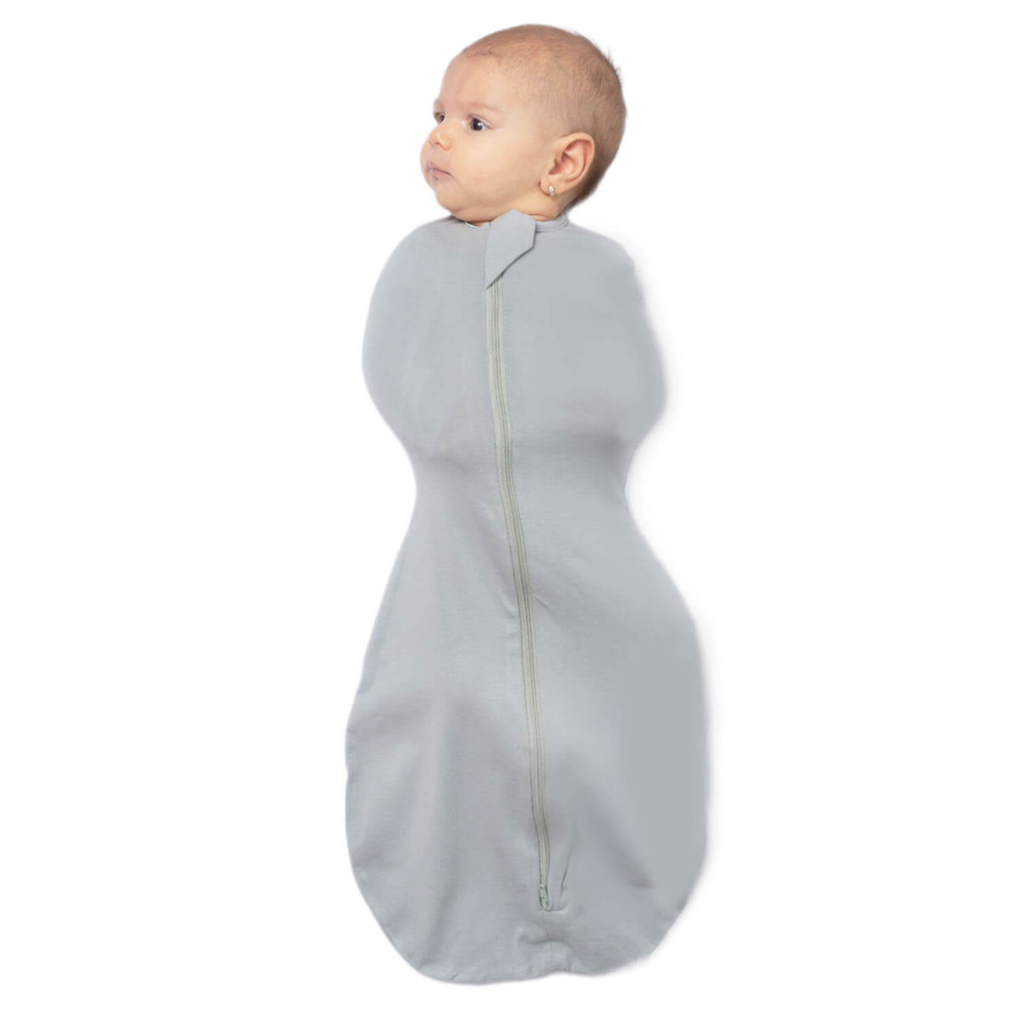 Sistem de infasat cu fermoar dublu Kidizi SnugPod Grey 0-3 luni, 0.5 ...