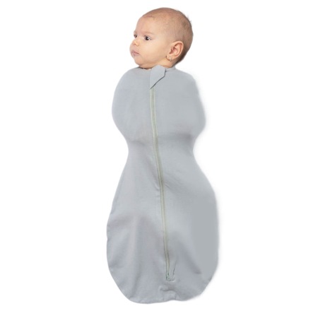 Sistem de infasat cu fermoar dublu Kidizi SnugPod Grey 0-3 luni, 0.5 ...