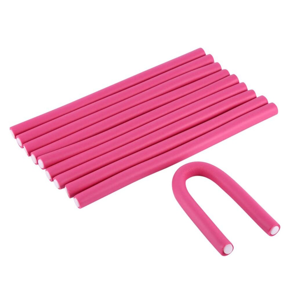 Set Bigudiuri Flexibile EDAR pentru Par, Roz, 10 Bucati, Numarul 3 ...