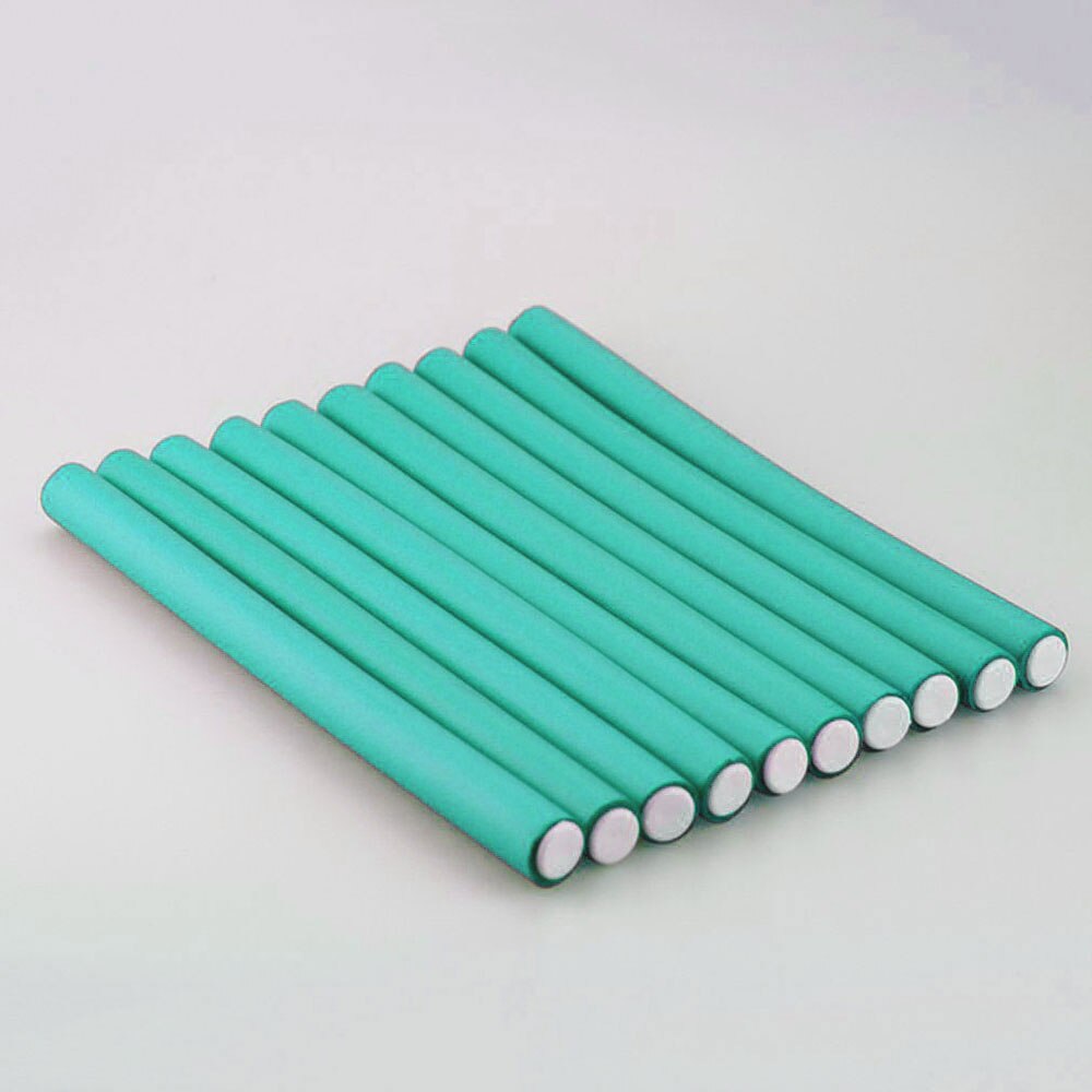 Set Bigudiuri Flexibile EDAR pentru Par, Turcoaz, 10 Bucati, Numarul 2 ...