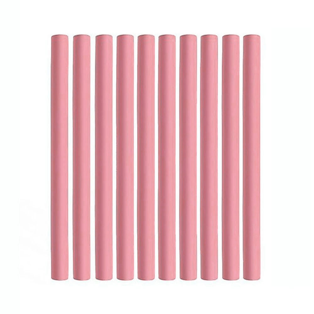 Set Bigudiuri Flexibile EDAR pentru Par, Roz Pal, 10 Bucati, Numarul 3 ...