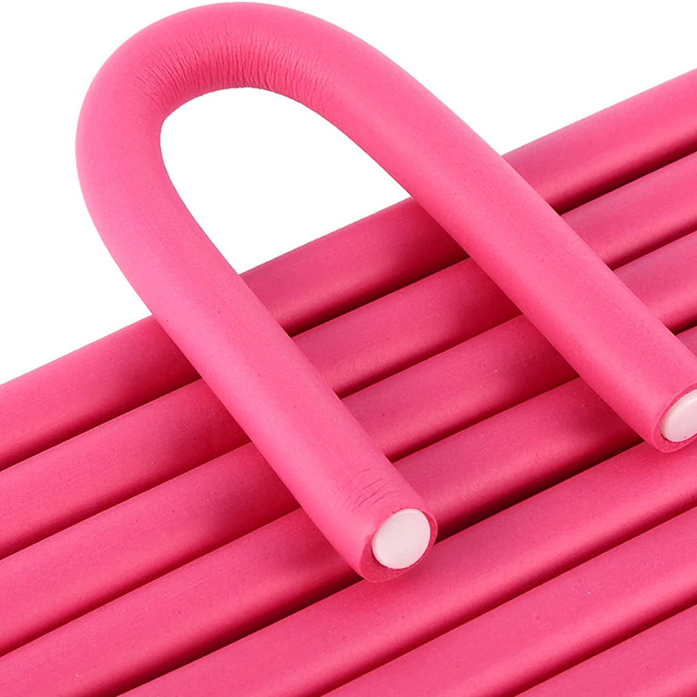 Set Bigudiuri Flexibile EDAR pentru Par, Roz, 10 Bucati, Numarul 5 ...