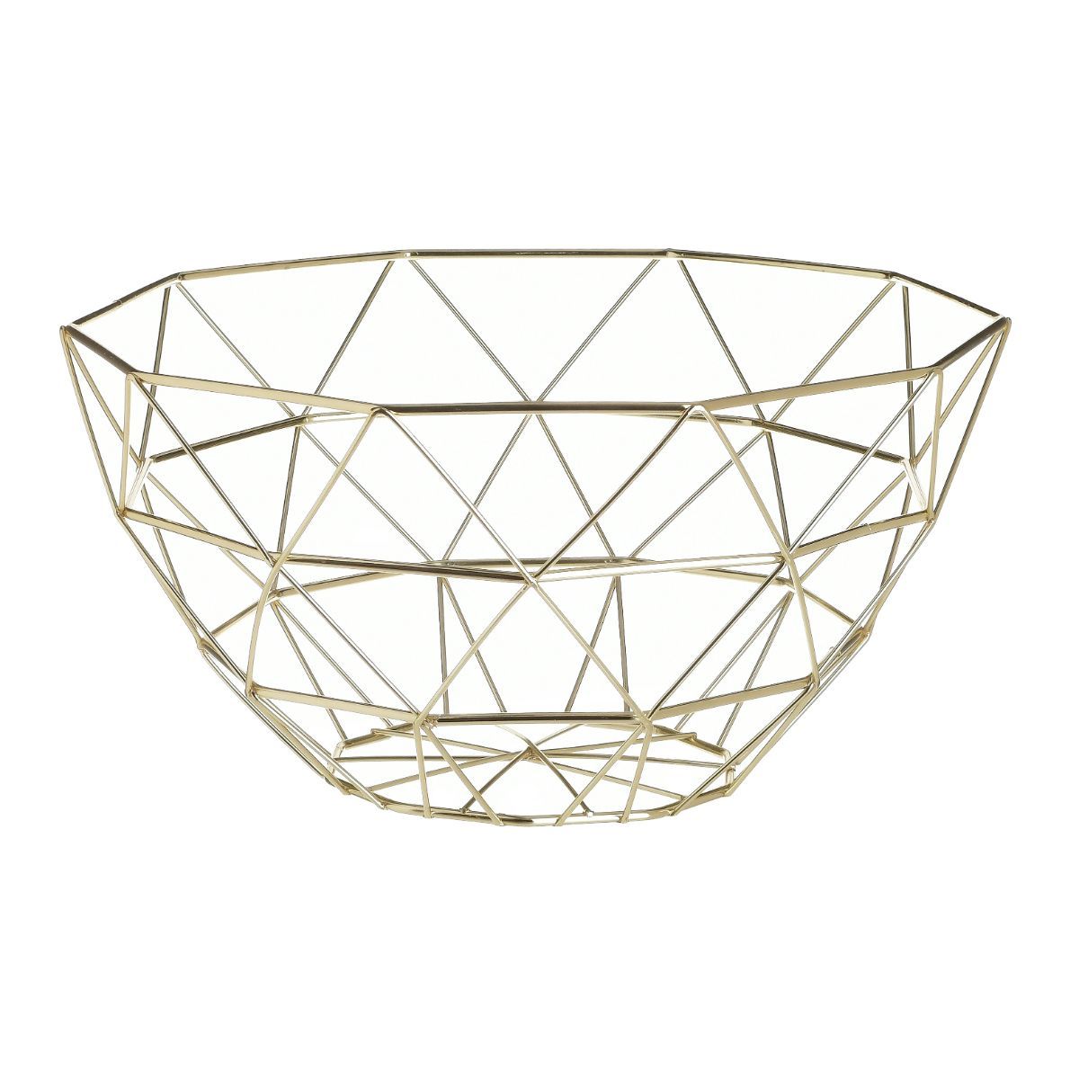 Fructiera cu design modern, aurie, Inart, 28 cm - eMAG.ro