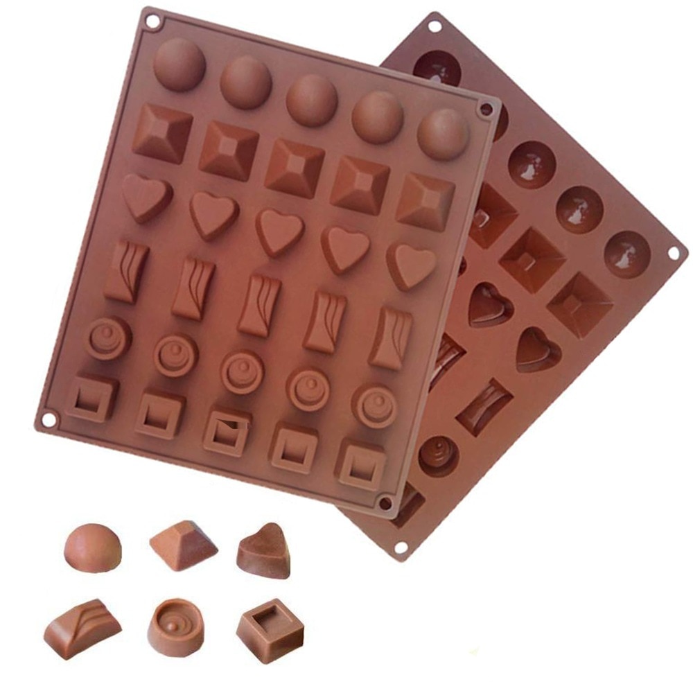 Set 2 Forme Silicon pentru ciocolata, Quasar & Co.®, 60 matrite ...