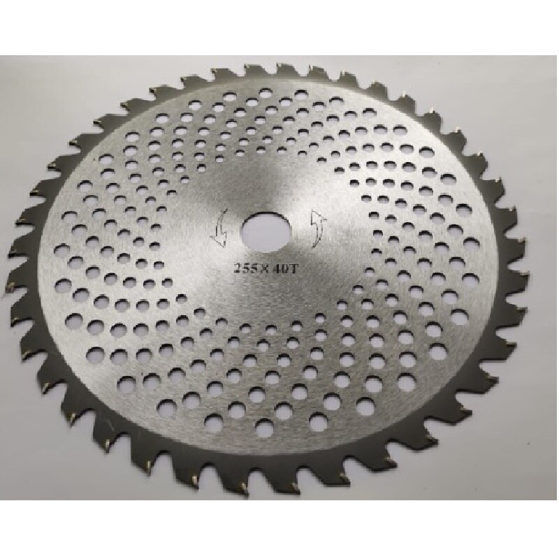 Disc metalic perforat pentru motocoasa 255x25.4 mm 40T - 40 dinti cu ...