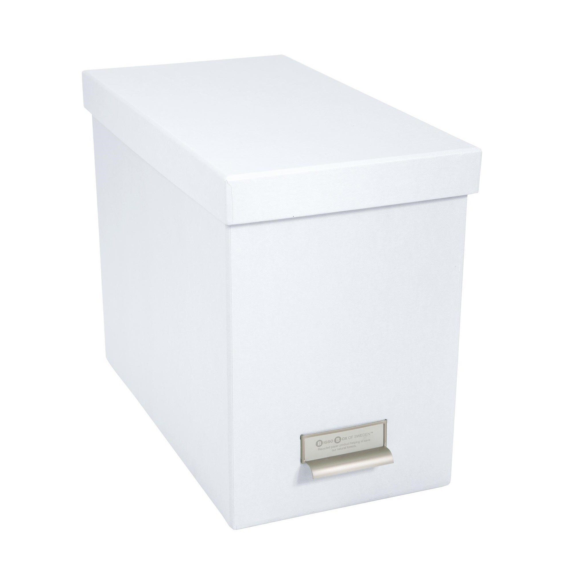 Cutie organizare documente cu 8 fisiere, Johan, alb, 18,5 x 35 x 26.5 ...