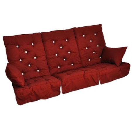 Set perne balansoar 56(x3)x128x12cm +2 perne, Bordeaux - eMAG.ro