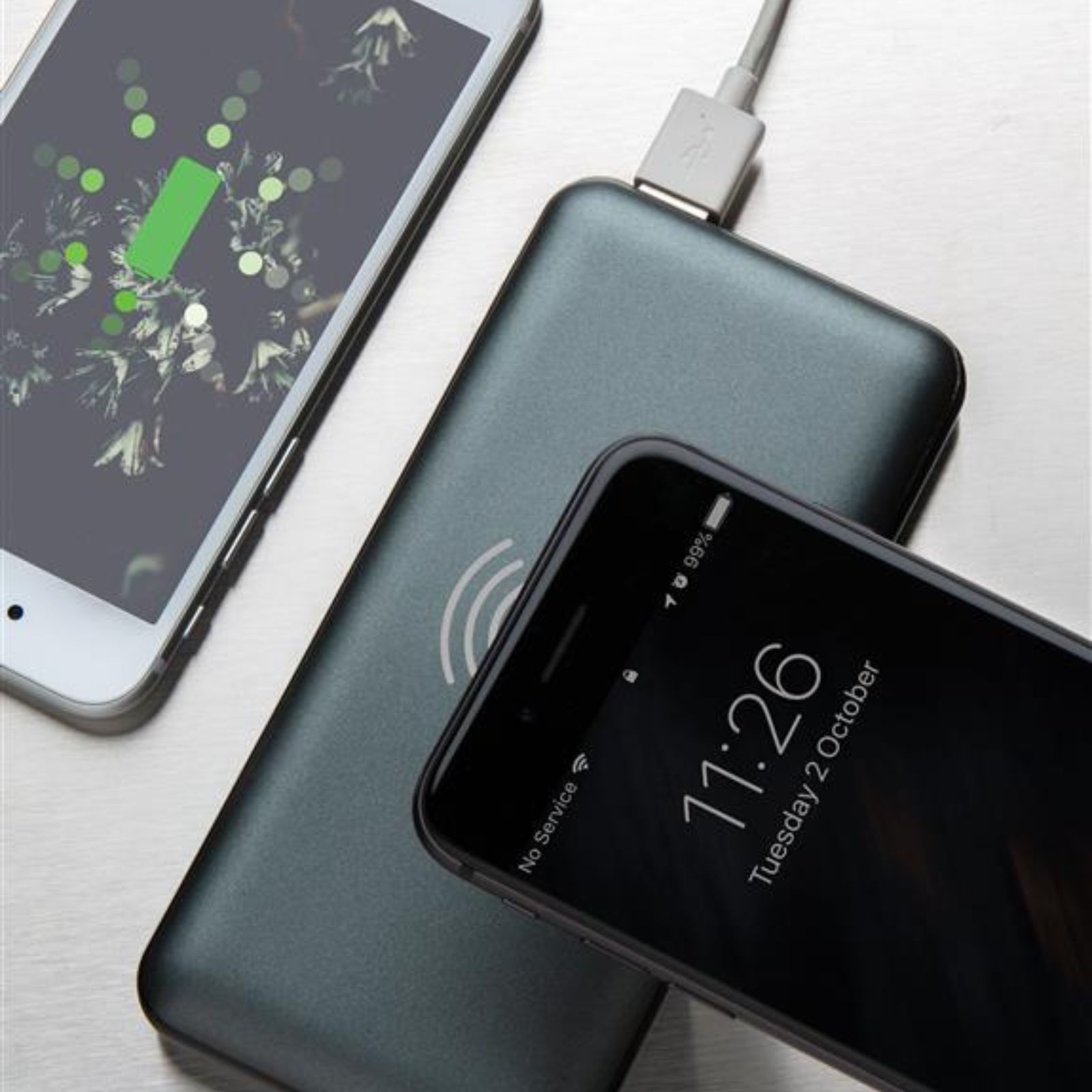 Външна безжична батерия Energo, Ronic, 10 000 mAh, 10W бързо безжично ...