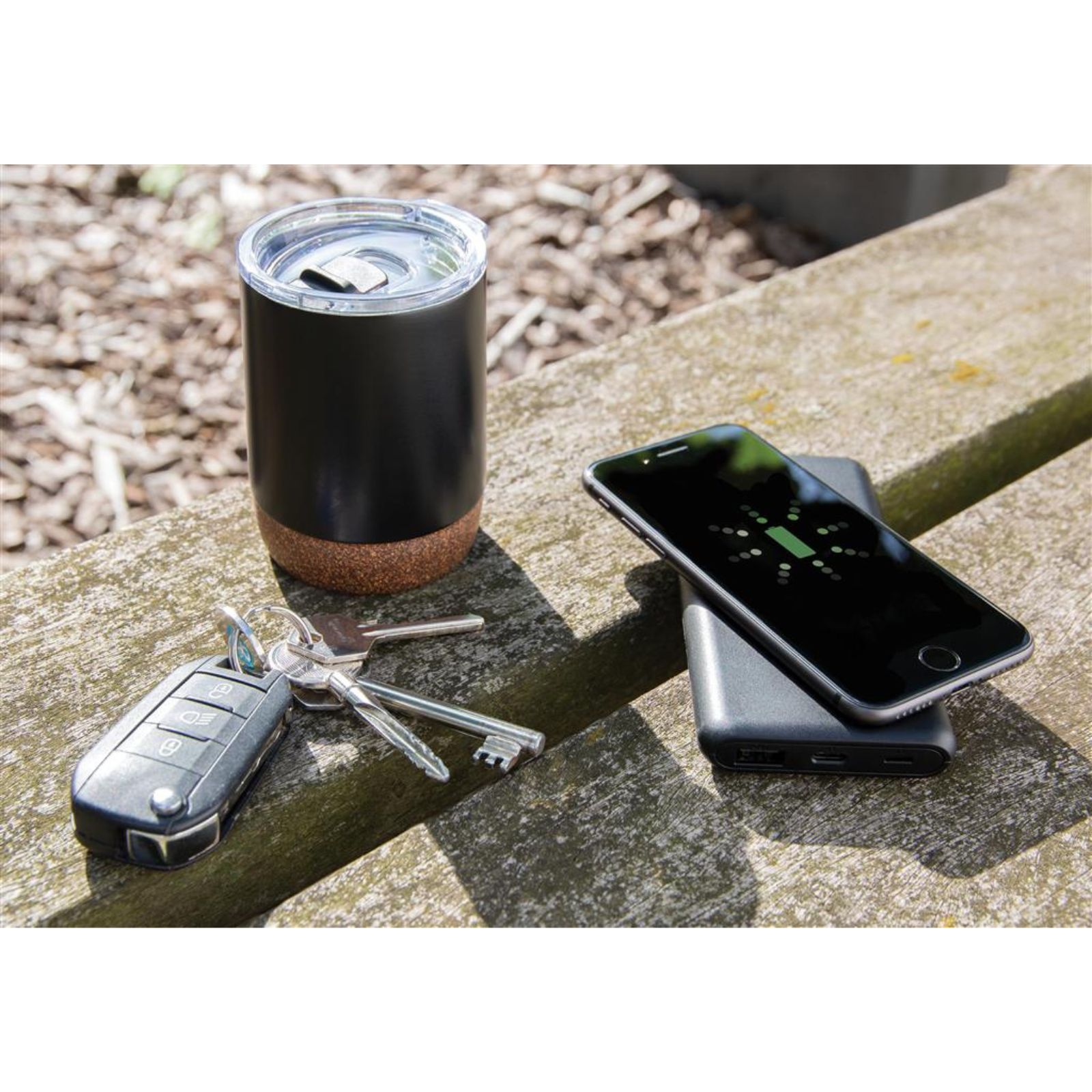 Външна безжична батерия Energo, Ronic, 10 000 mAh, 10W бързо безжично ...