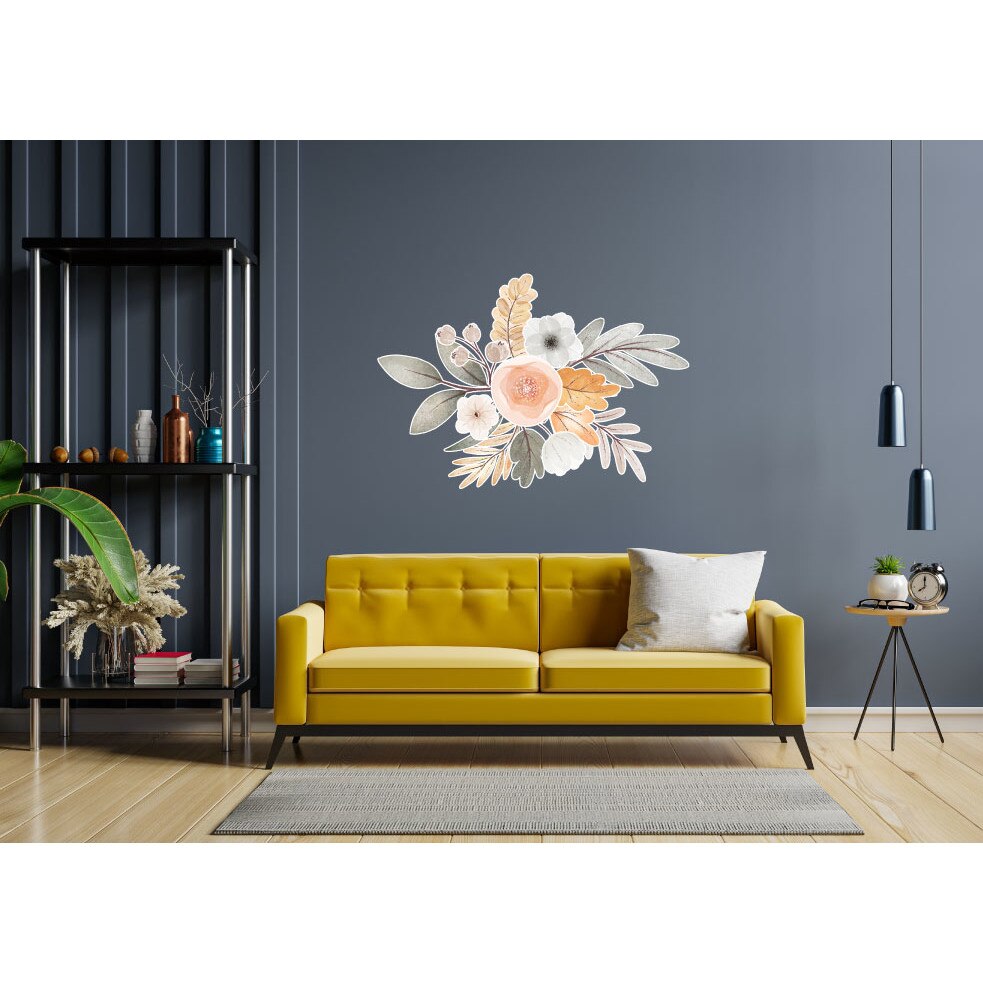 Sticker decorativ - Flori pastel - 50x70cm - eMAG.ro