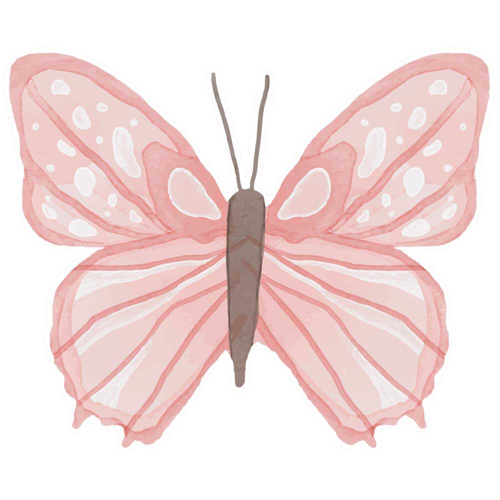 Autocolant de perete - Fluture roz - eMAG.ro