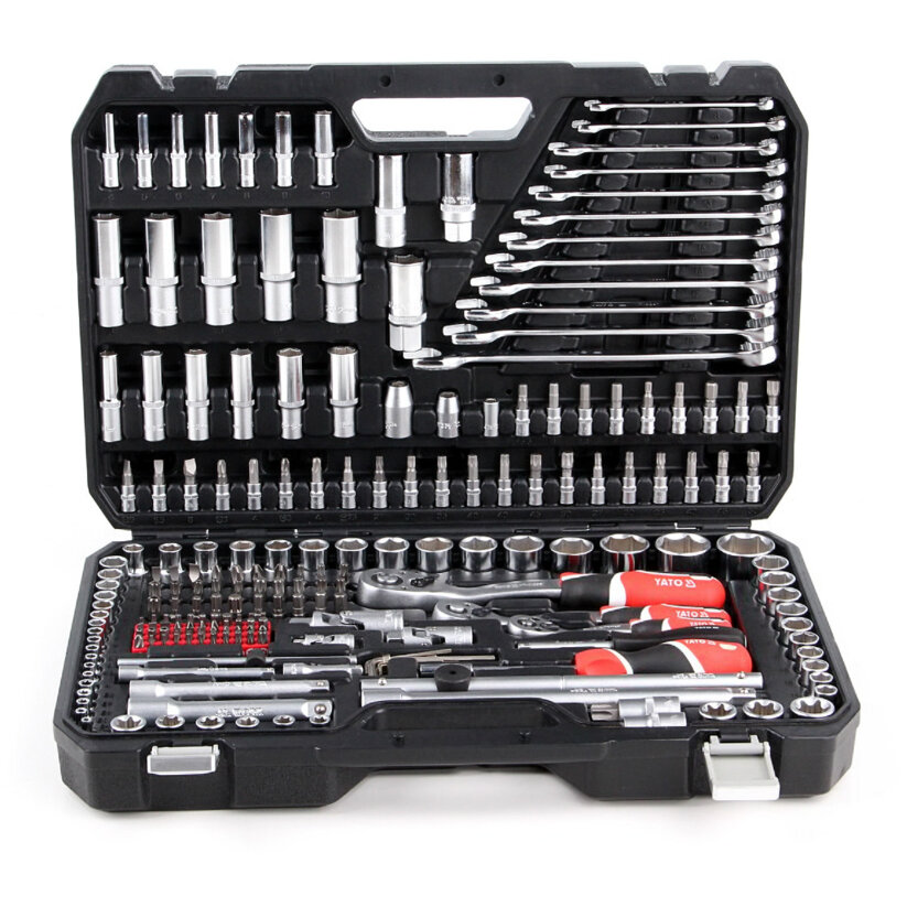 Yato YT-38841 Set Chei Tubulare 216 Piese – 1/4", 3/8", 1/2", otel CrV ...